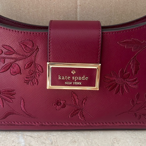 kate spade | Bags | Kate Spade Reegan Botanical Embroidered Saffiano ...